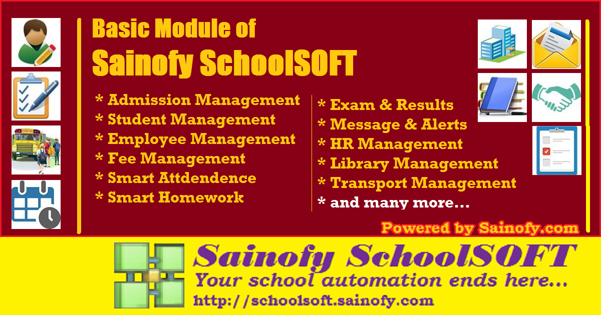 Basic Module | Sainofy SchoolSOFT